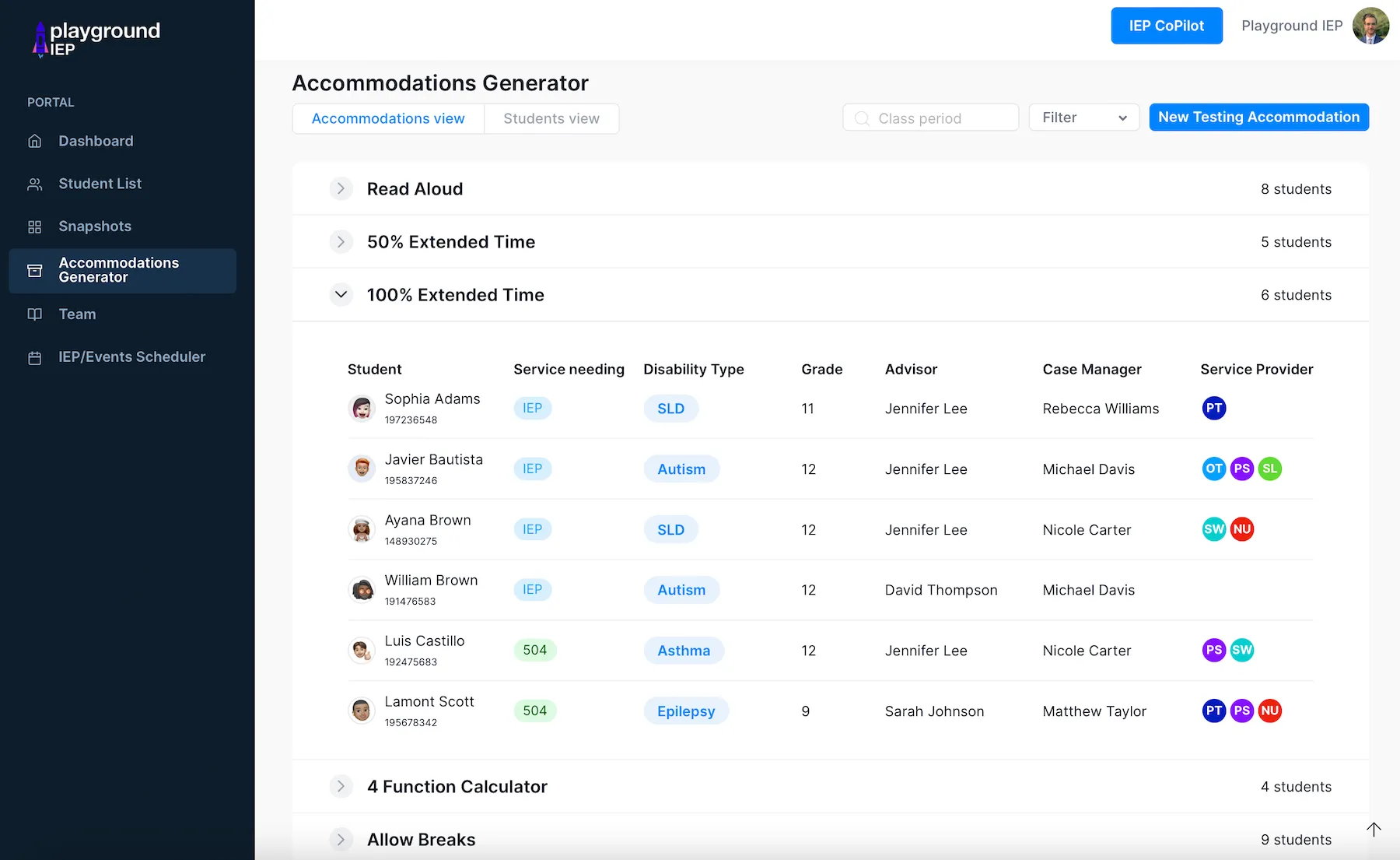 Playground IEP: Revolutionary Special Education Caseload Management Software